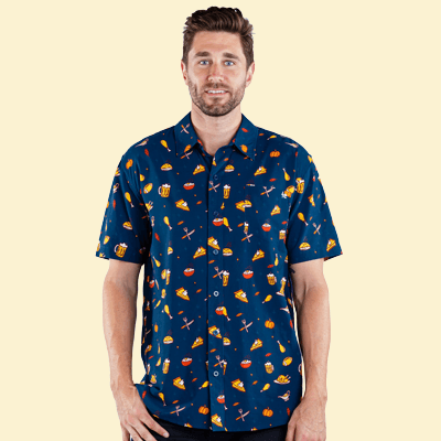 Thanksgiving Button Down Shirts | Tipsy Elves