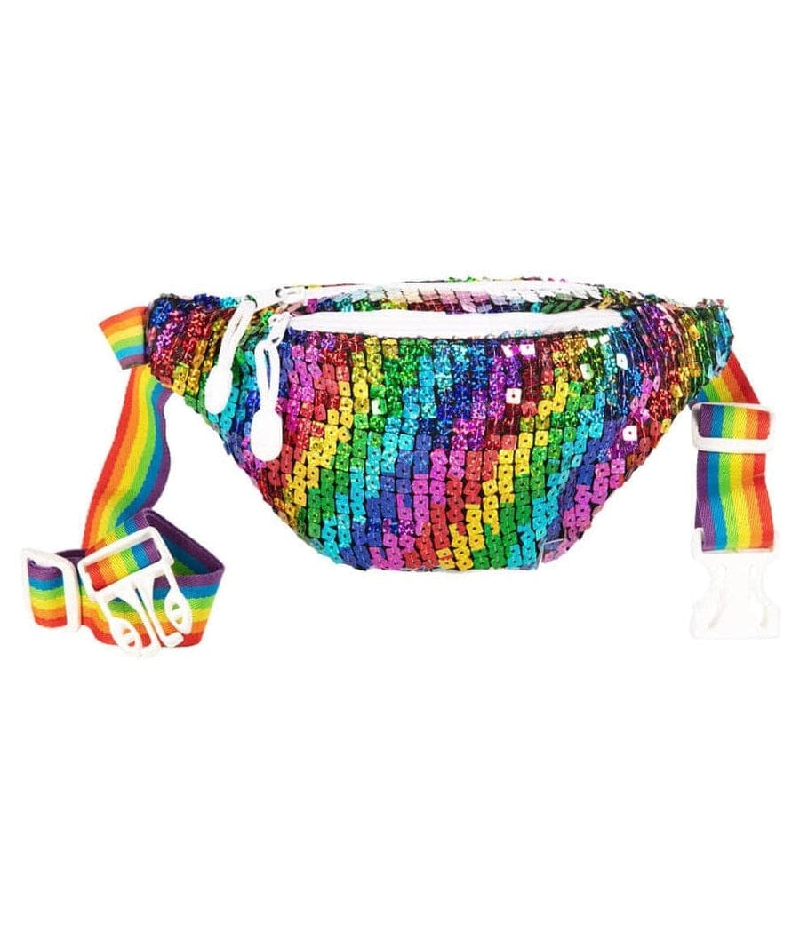Rainbow Sequin Fanny Pack: Rainbow Outfits | Tipsy Elves