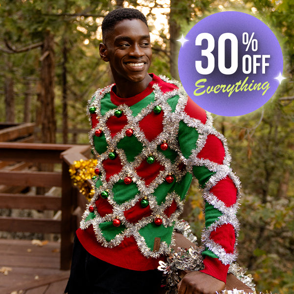Midnight Garland Light Up Blazer: Men's Christmas Outfits | Tipsy Elves