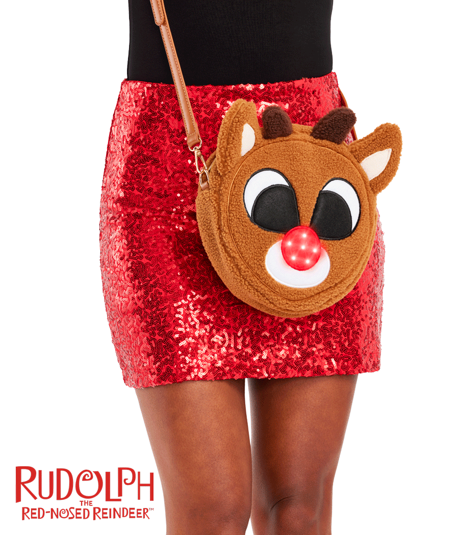 Rudolph Purse: Chirstmas Accessories | Tipsy Elves