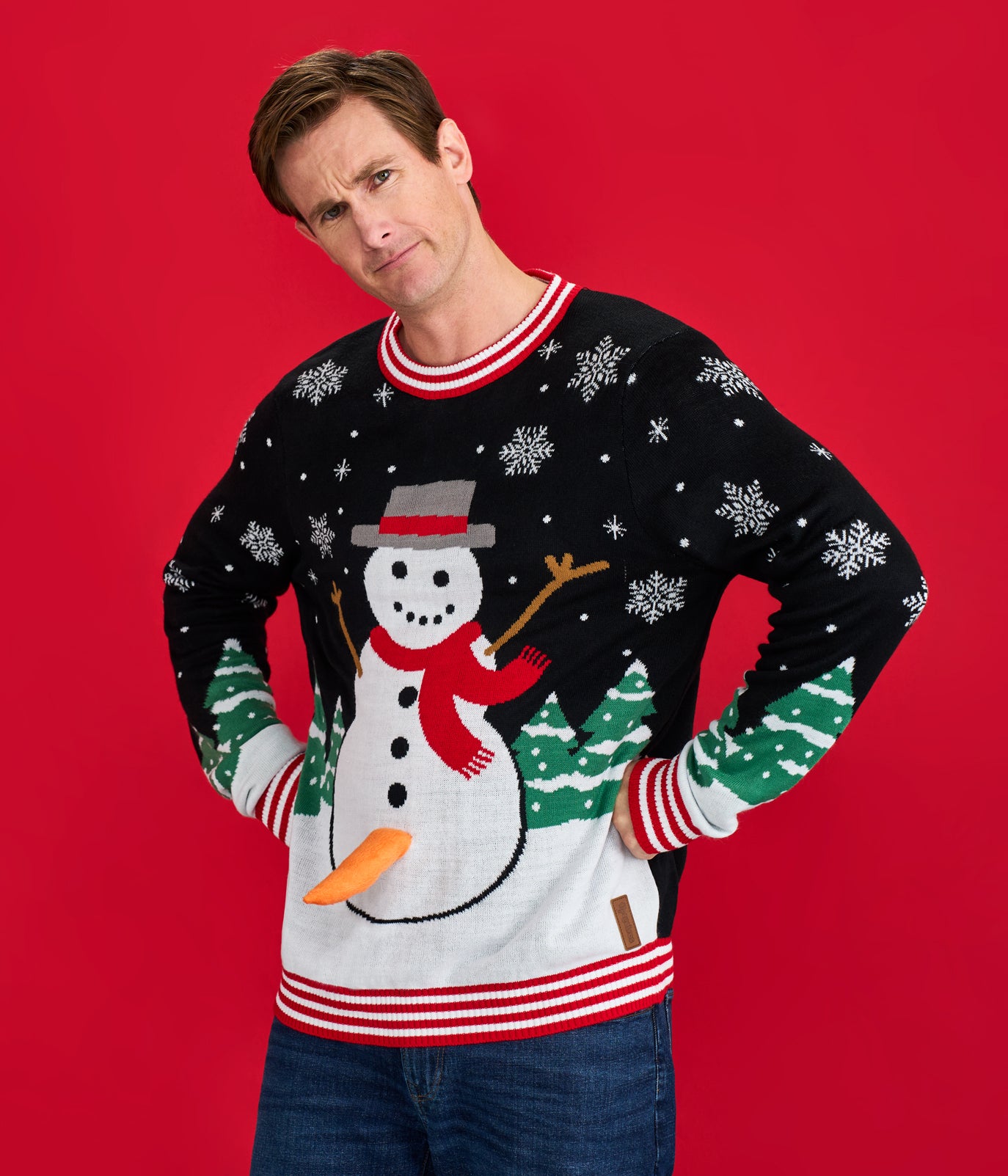 Frisky Frosty Pump Sweater: Men's Christmas Outfits | Tipsy Elves