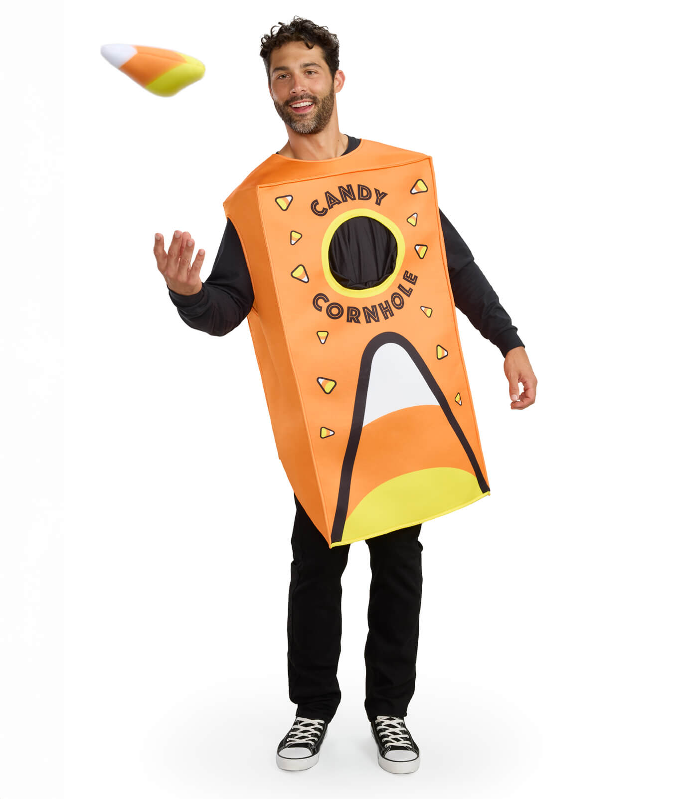 Candy Corn Cornhole Game Costume: Men's Halloween Costumes | Tipsy Elves