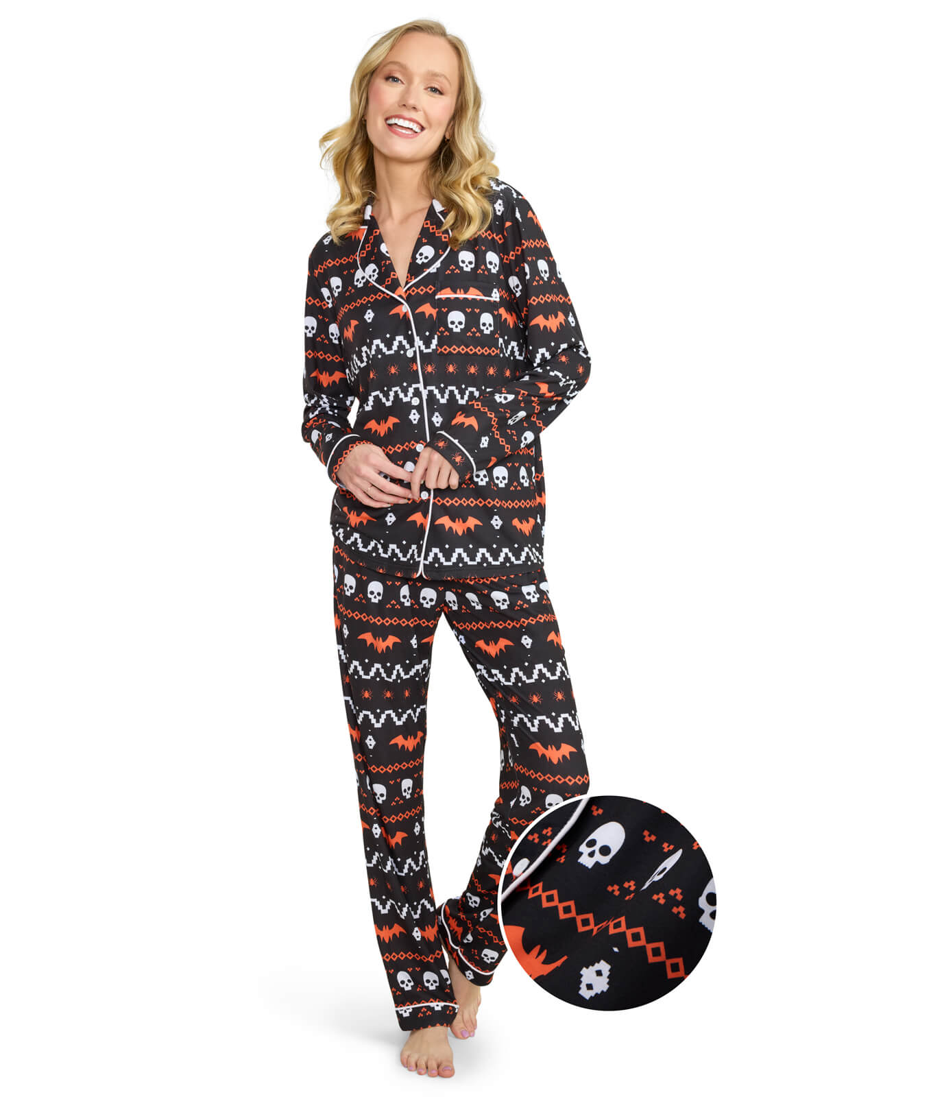 Creature of the Night Halloween Pajama Set: Women's Halloween Outfits ...