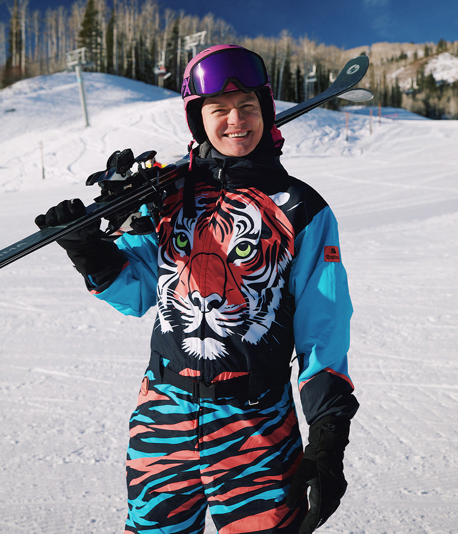 Roaring Tiger Ski Suit: Men's Ski and Snowboard Apparel | Tipsy Elves