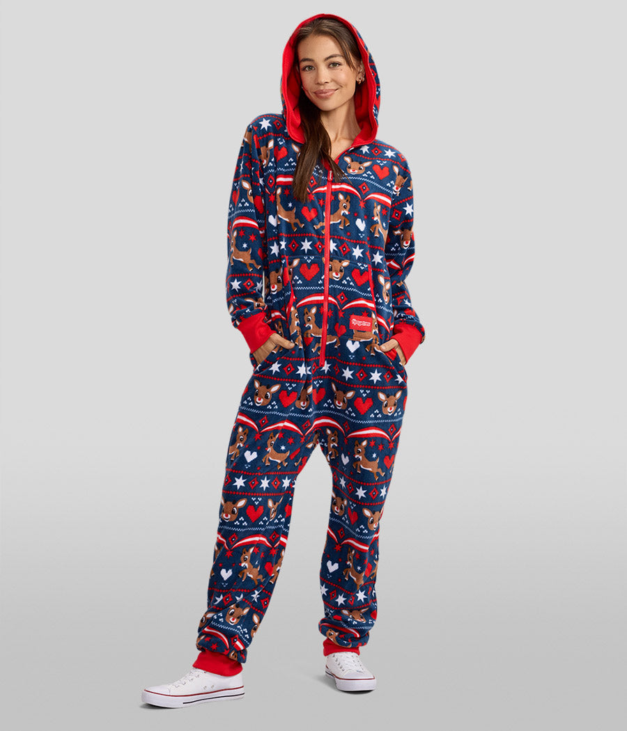 Soaring Rudolph Jumpsuit: Women's Christmas Outfits | Tipsy Elves