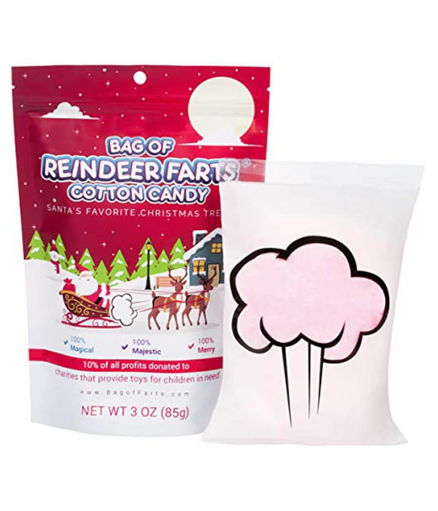 Bag of Reindeer Farts Cotton Candy | Tipsy Elves
