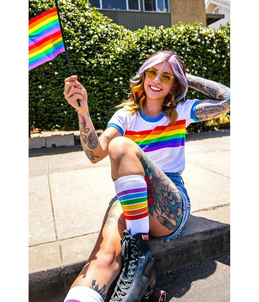 Rainbow or Bust Basic Tee: Pride Outfits | Tipsy Elves