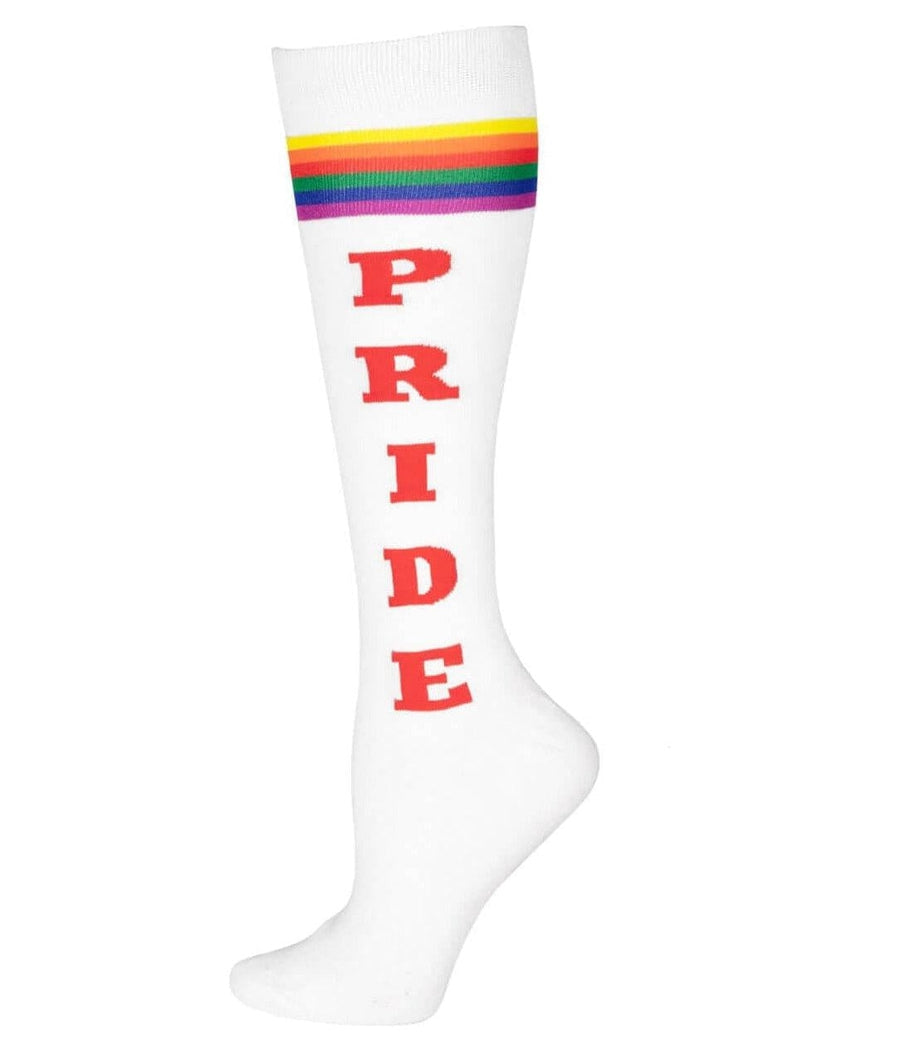 Pride Socks (White): Pride Outfits | Tipsy Elves