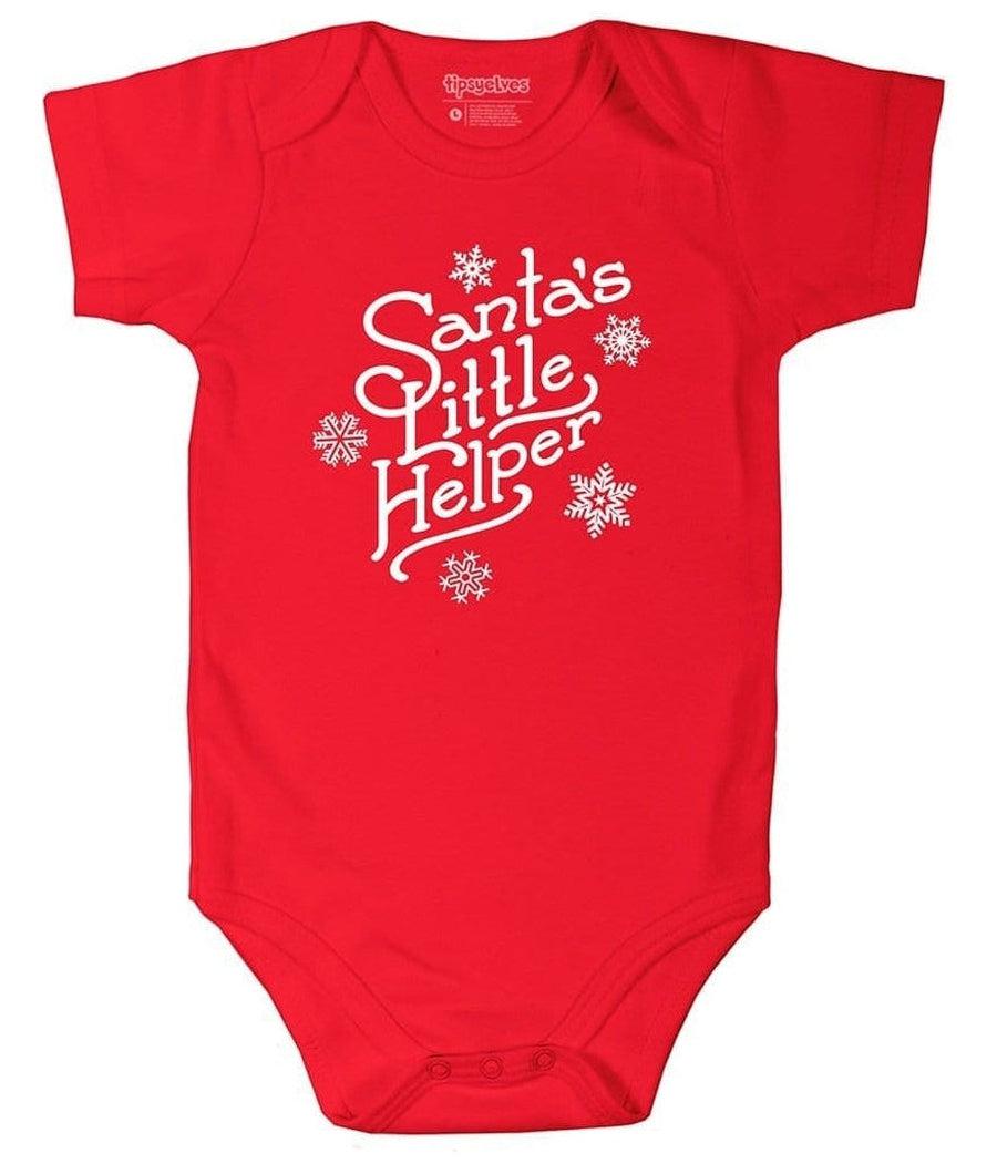 Santa's Little Helper Baby Christmas Bodysuits | Tipsy Elves
