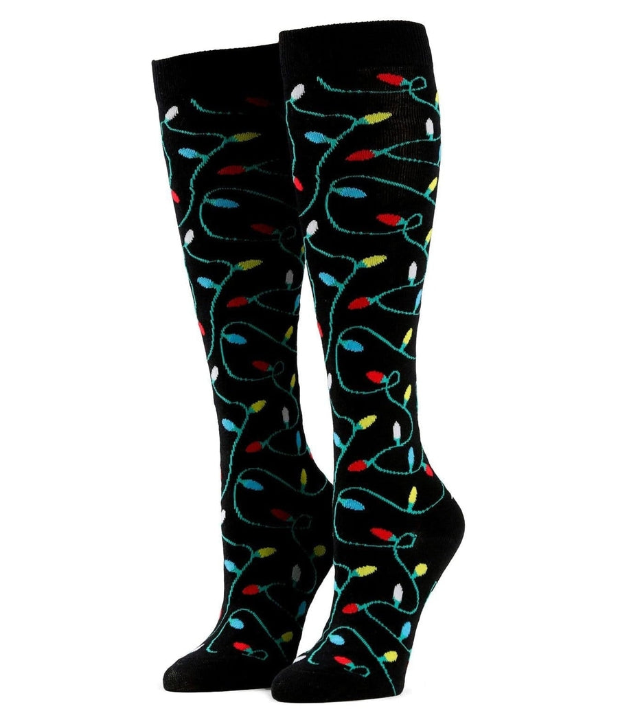 String of Lights Women's Christmas Socks | Tipsy Elves