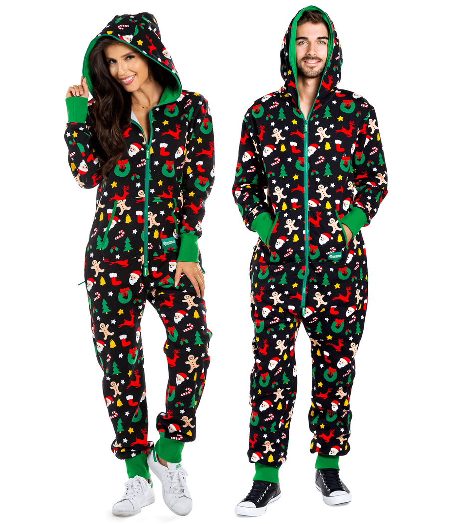 Matching Cookie Cutter Couples Jumpsuits | Tipsy Elves