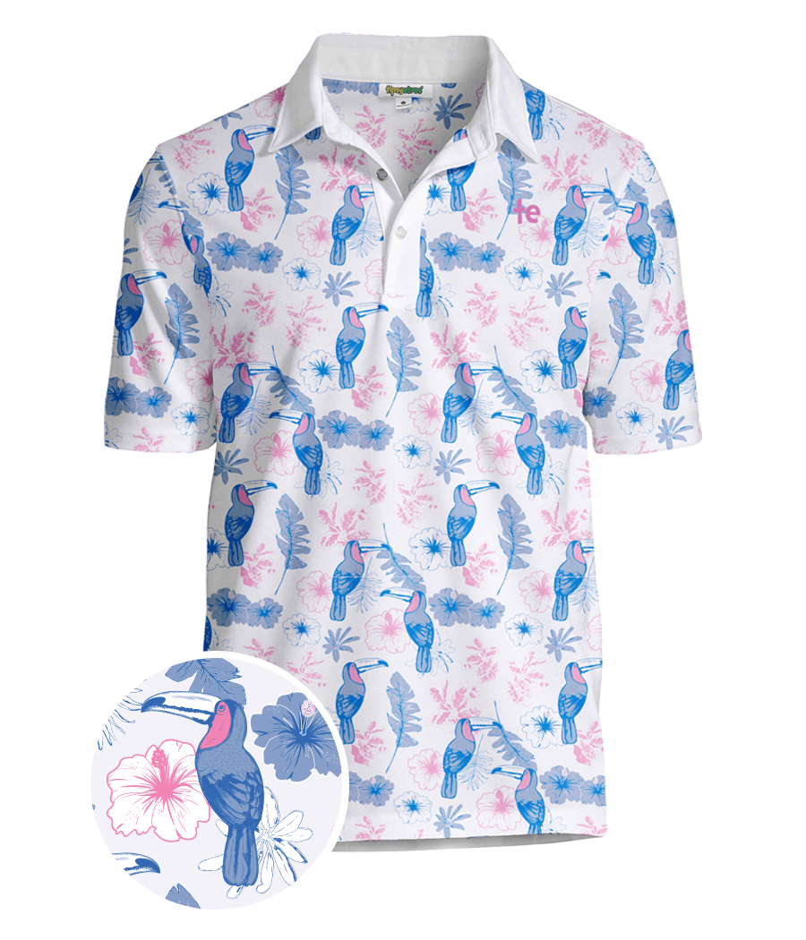 Toucan Tango Polo Shirt: Men's Evergreen Outfits | Tipsy Elves