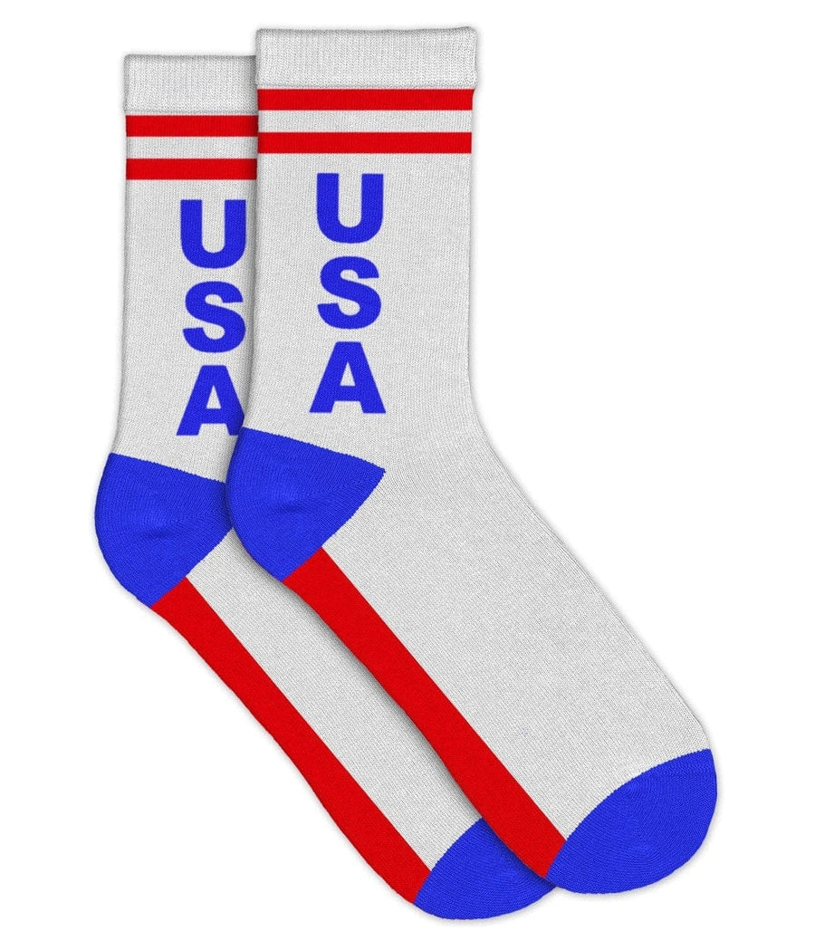 Retro USA Socks: Men's Patriotic Outfits | Tipsy Elves