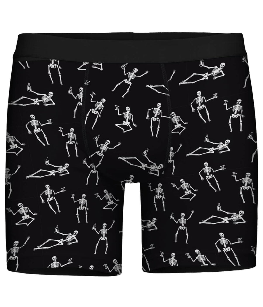 Skeleton Party Boxer Briefs: Men's Halloween Outfits | Tipsy Elves